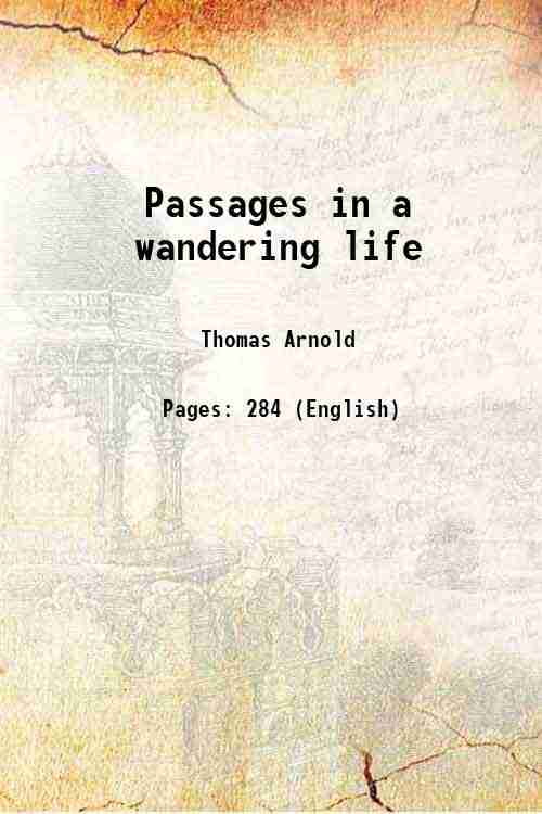 Passages in a wandering life 1900 - Walmart.com