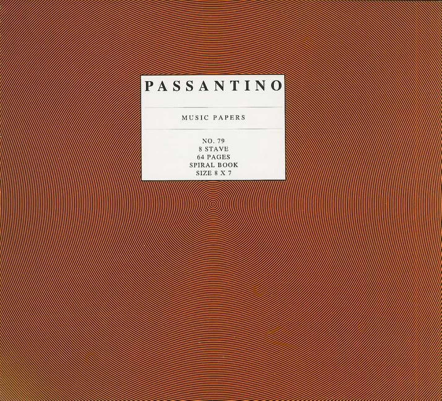 Passantino Music Papers Passantino Music Papers, No. 79, 8 Stave Spiral ...