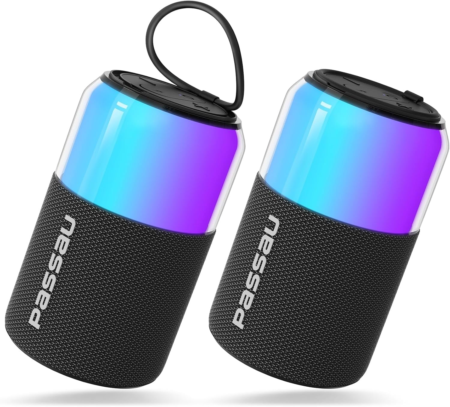 Passau Portable Bluetooth Speaker with Lights Show 15W Loud Clear Sound ...