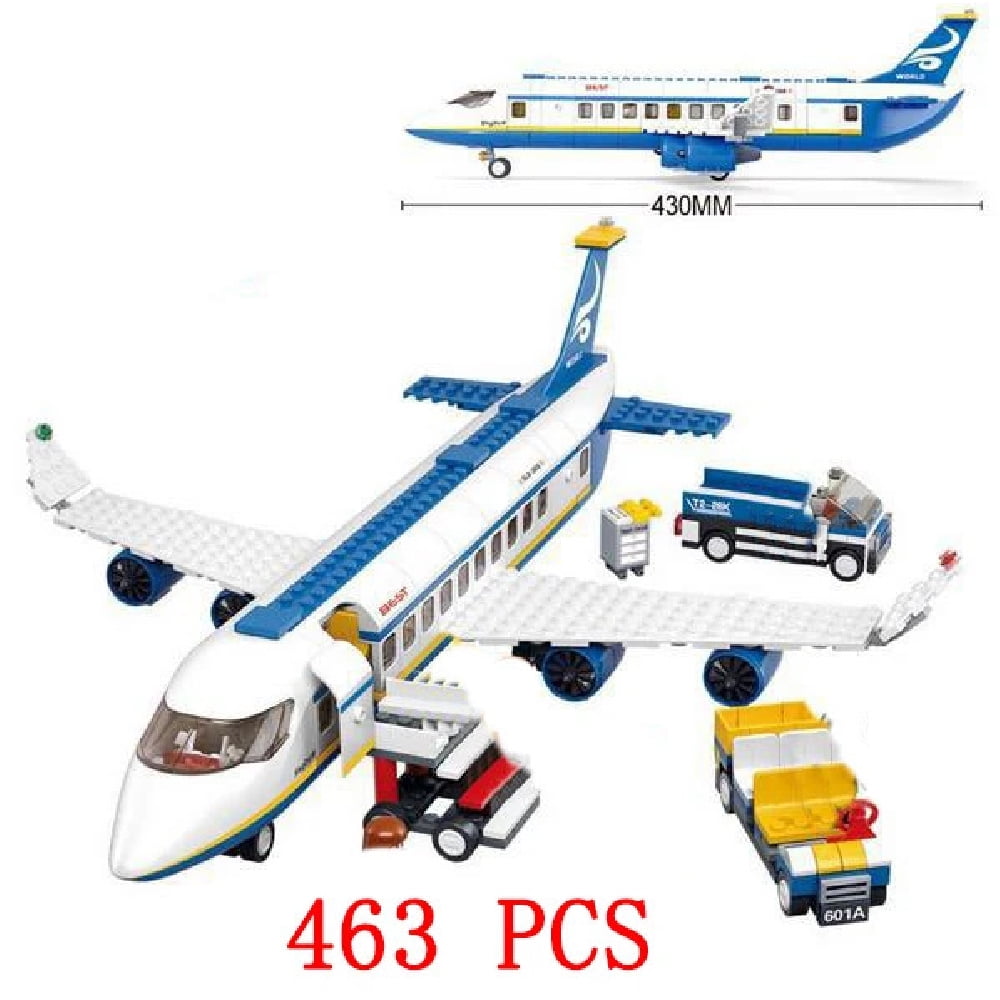 Passenger Plane Flight Sets Model Building Blocks City Airplane Bricks ...