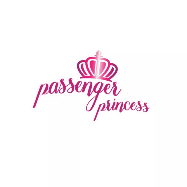 Passenger Princess Crown Mirror Sticker, Sticker Phone Decal Water ...