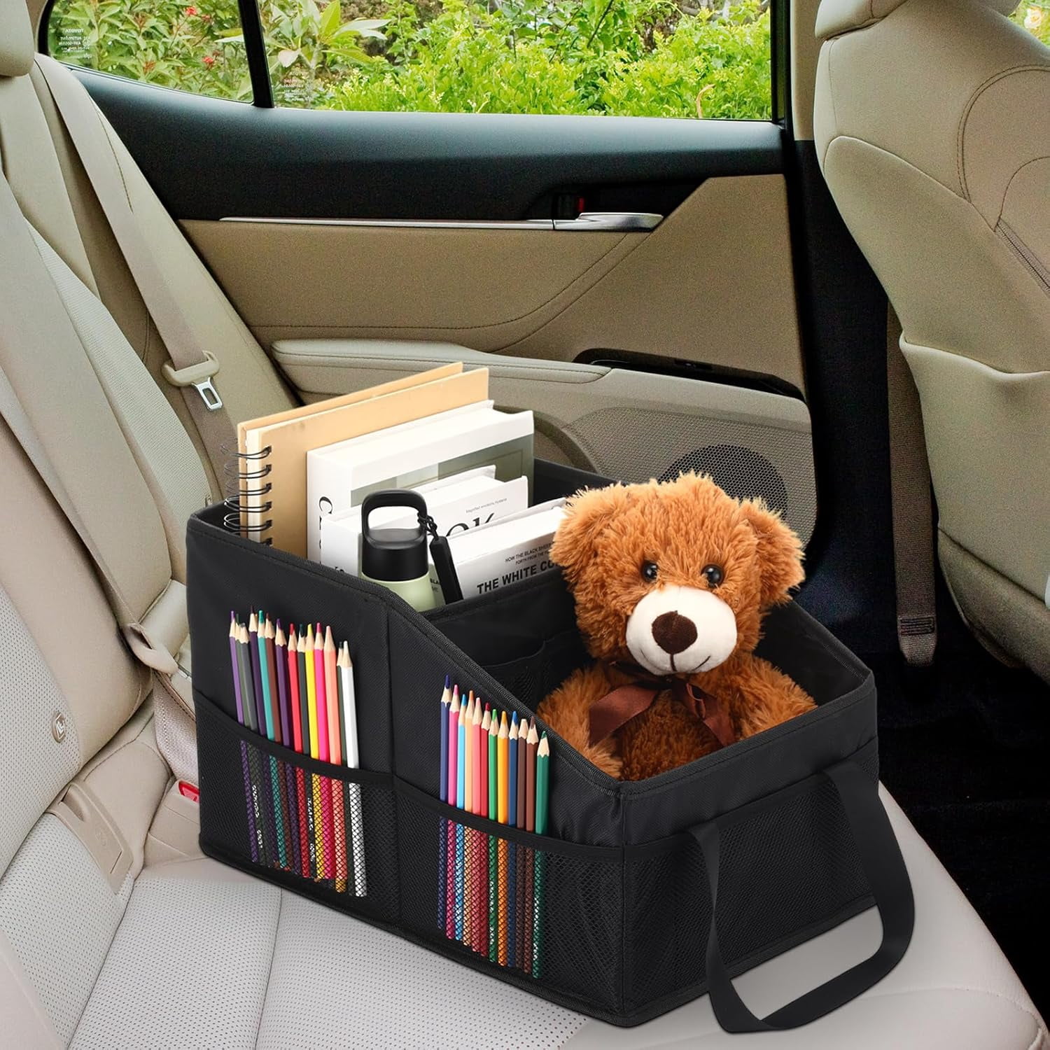 Passenger Seat Organizer Car Foldable Storage for Console Front/back ...