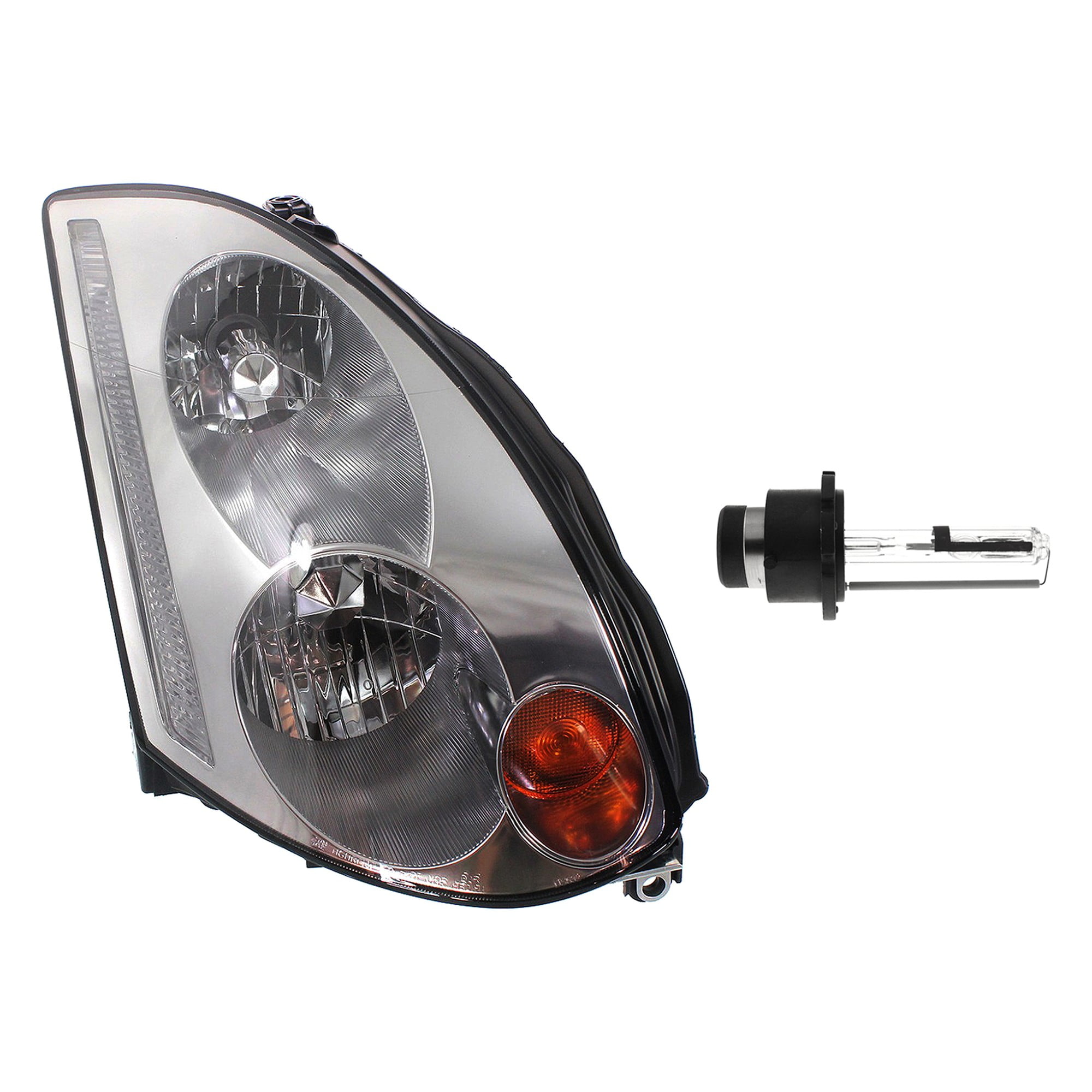 Passenger Side Headlight Kit w/Bulb HID/Xenon Coupe Low Beam without ...