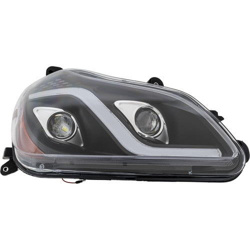 Passenger Side LED Headlight For Kenworth T680 2013-2022 Long Black LED ...