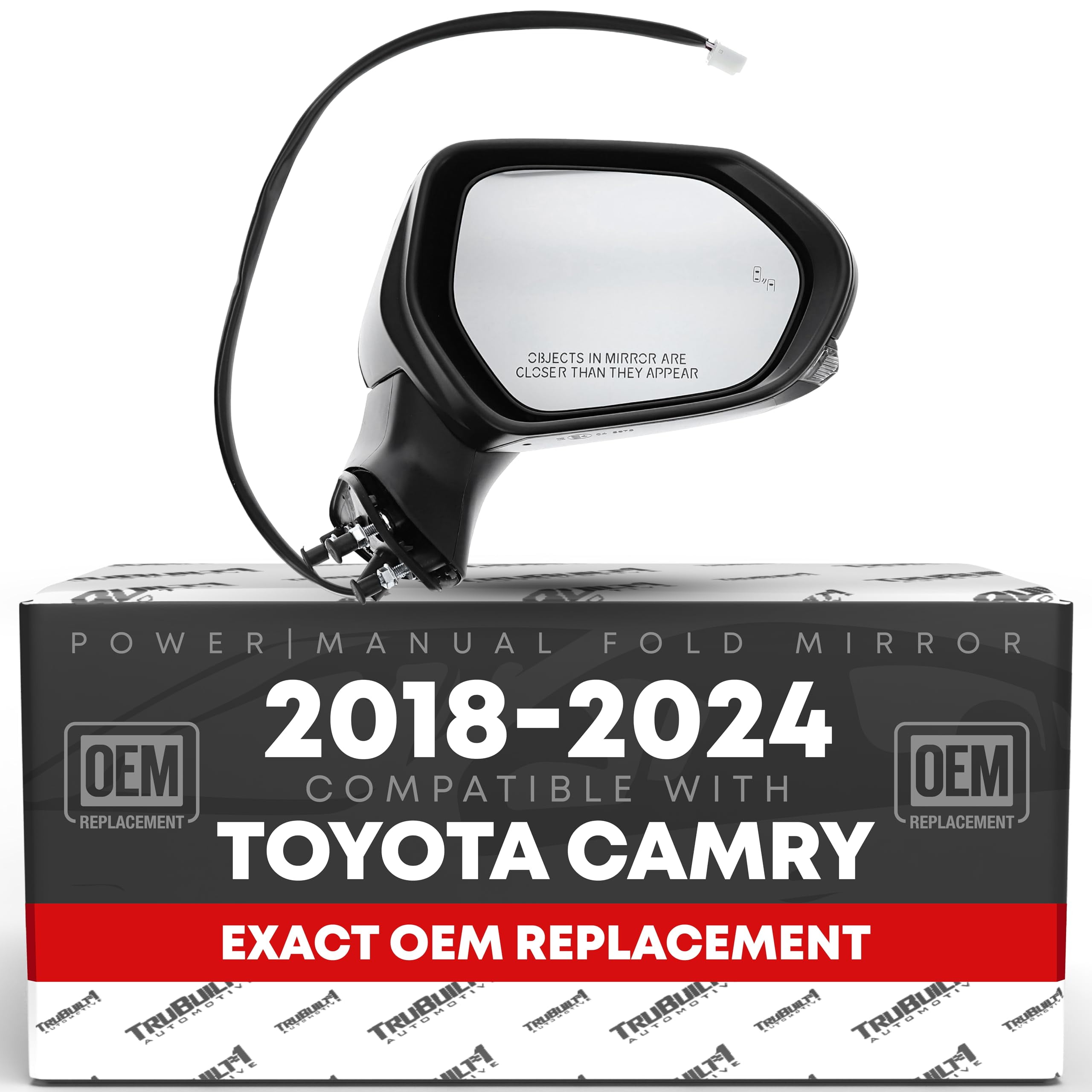 Passenger Side Mirror - Compatible with 2018-2024 Toyota Camry ...