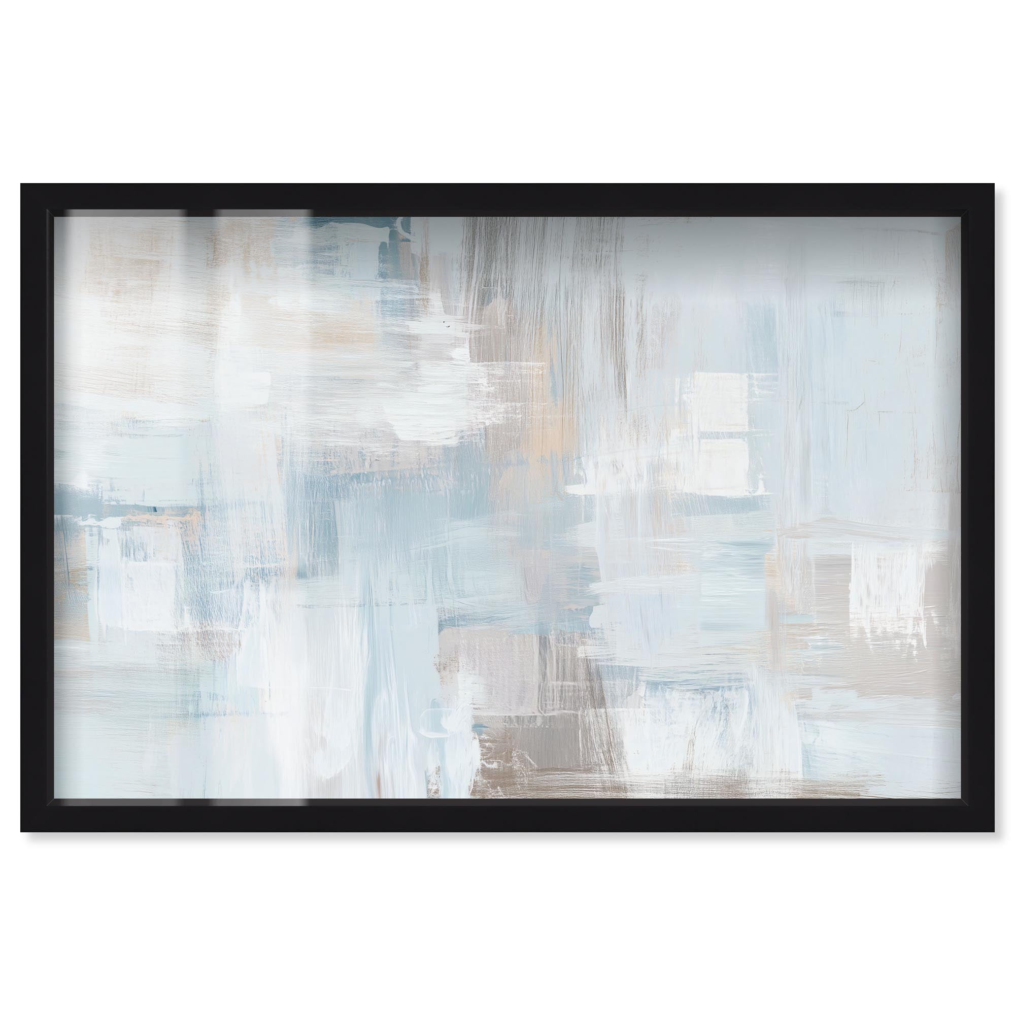 Passing Cloud Shadowbox Print Living Room Boho Art by Art Remedy, Black ...