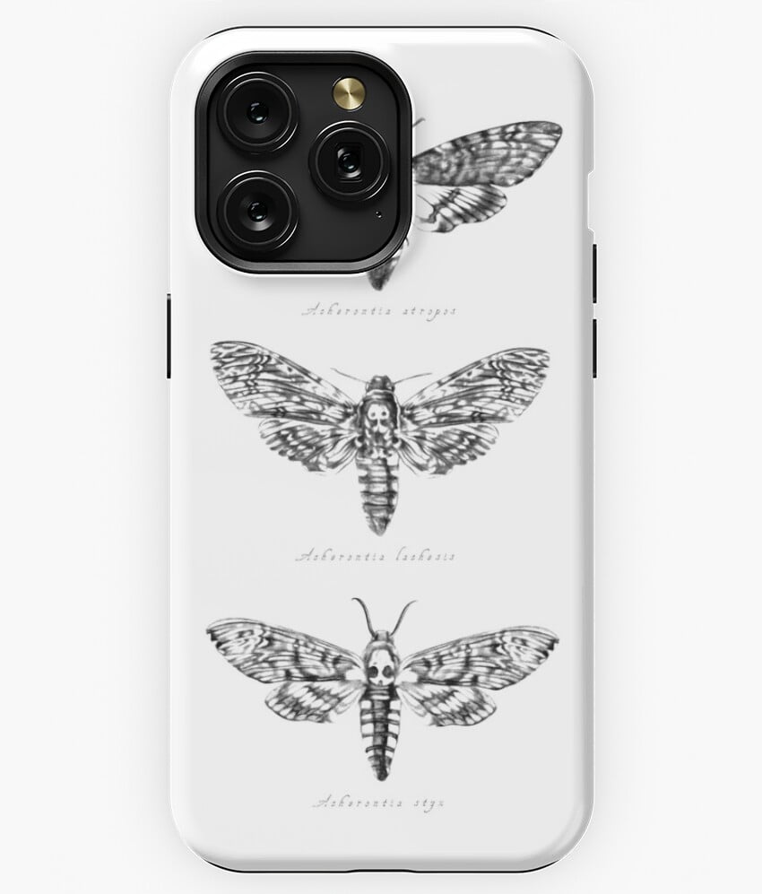 Passing's Head Hawk Moths Graphite Art G2227 Phone Case for iPhone17 16 ...