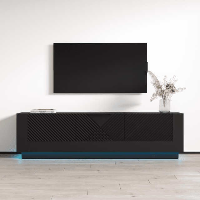 Passion 01 TV Stand for TVs up to 80", 71" High Gloss Entertainment ...