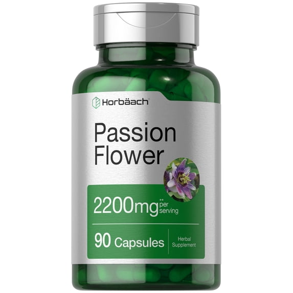 Horbaach, Passion Flower Extract, 2200mg, 90 Capsules - Walmart.com
