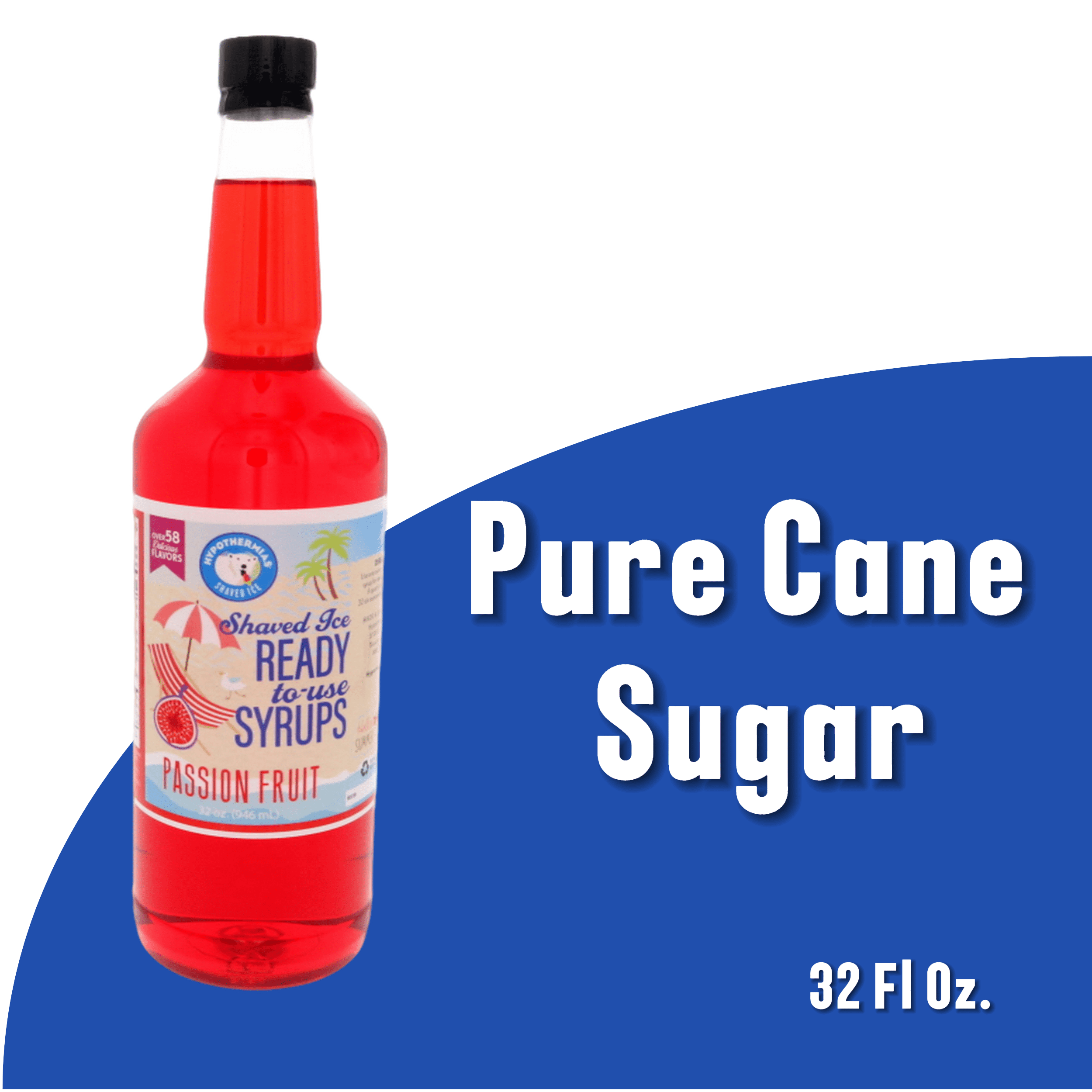 Passion Fruit Hypothermias Hawaiian Snow Cones Flavor Syrups for Drinks ...