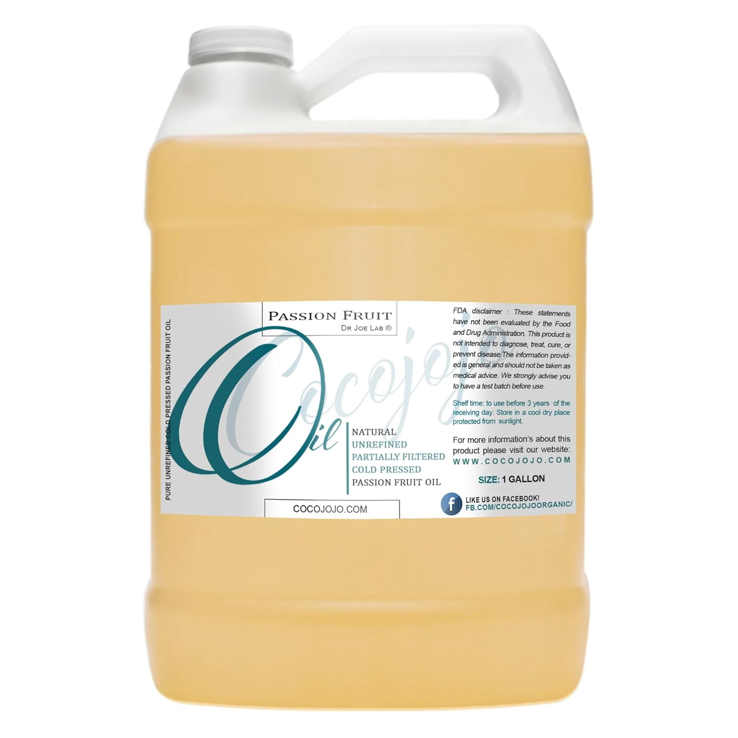 Passion Fruit Oil 128 oz Pure Natural Cold Pressed Unrefined Extra ...