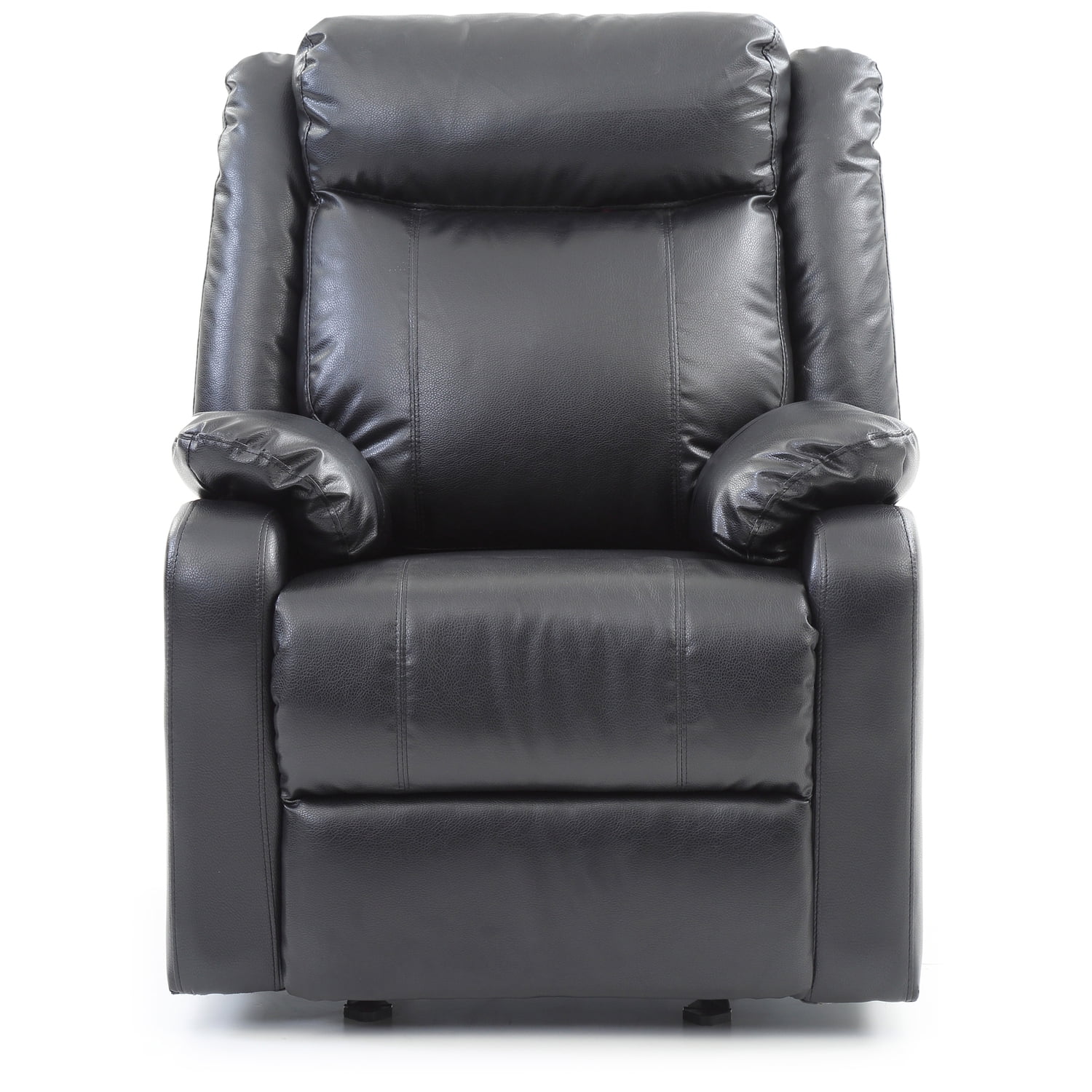 Ward Black Reclining Accent Chair with Pillow Top Arm - Walmart.com