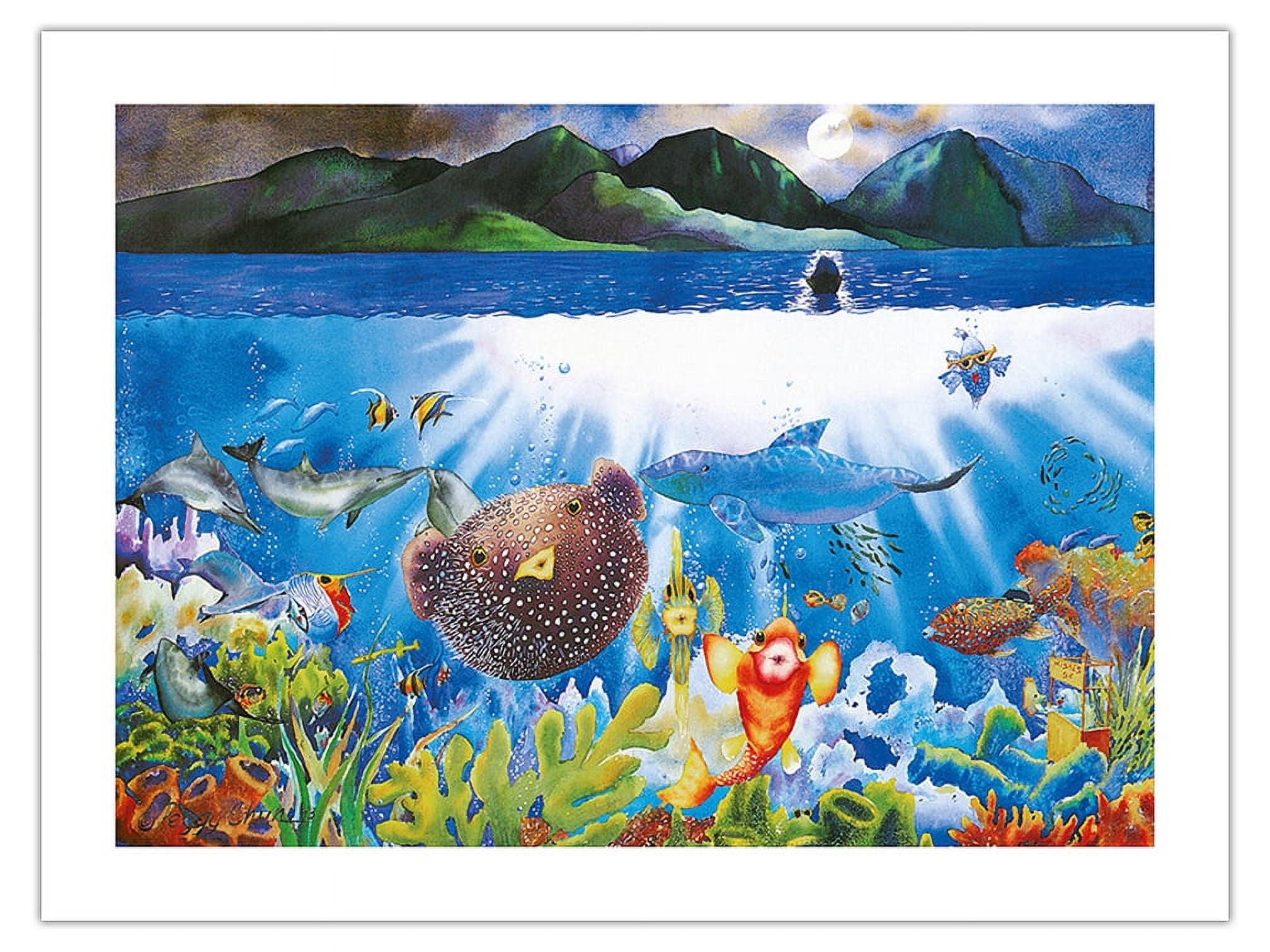 Passion Moon - Hawaiian Puffer Fish (‘o’opu hue) - From an Original ...