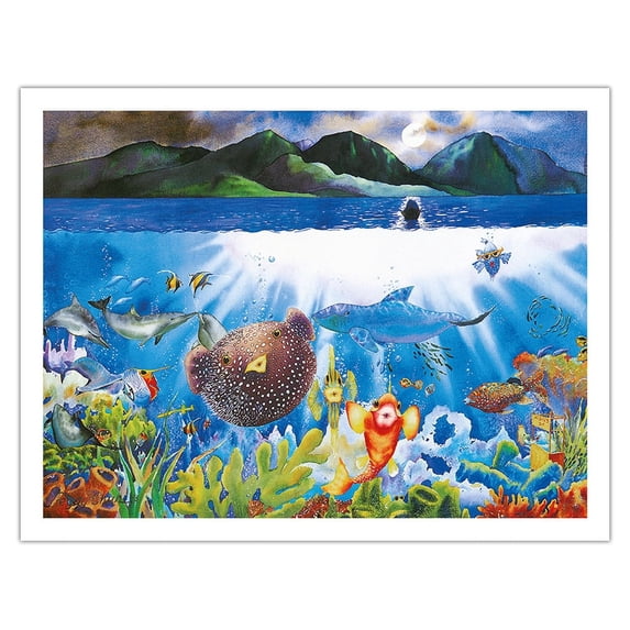 Passion Moon - Hawaiian Puffer Fish (‘o’opu hue) - From an Original ...