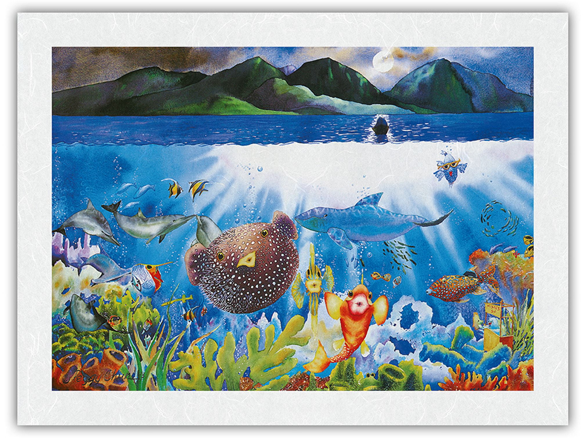 Passion Moon - Hawaiian Puffer Fish (‘o’opu hue) - From an Original ...