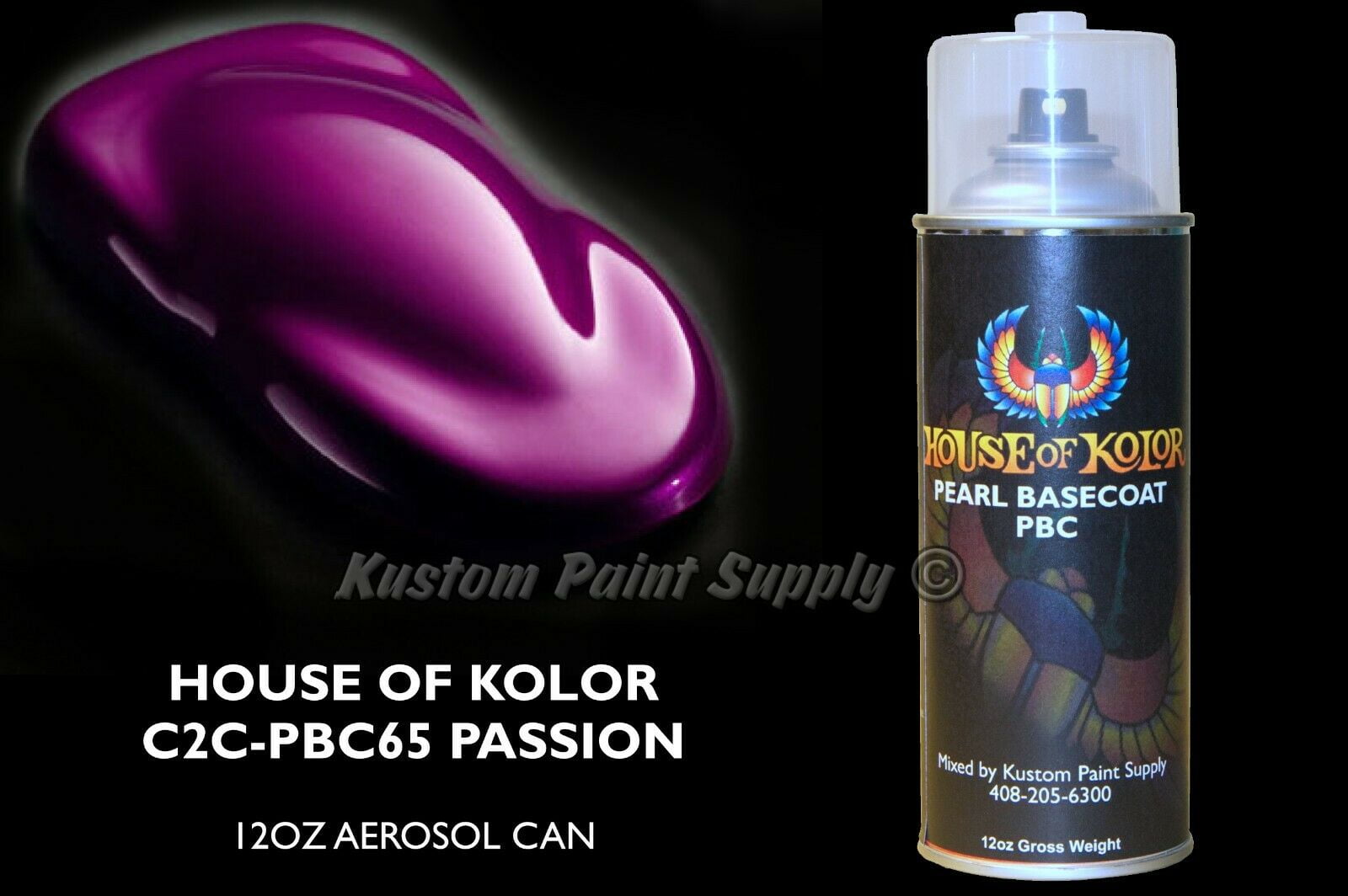 Passion Pearl Basecoat PBC65 House of Kolor 12 oz. Aerosol Can Shimrin ...