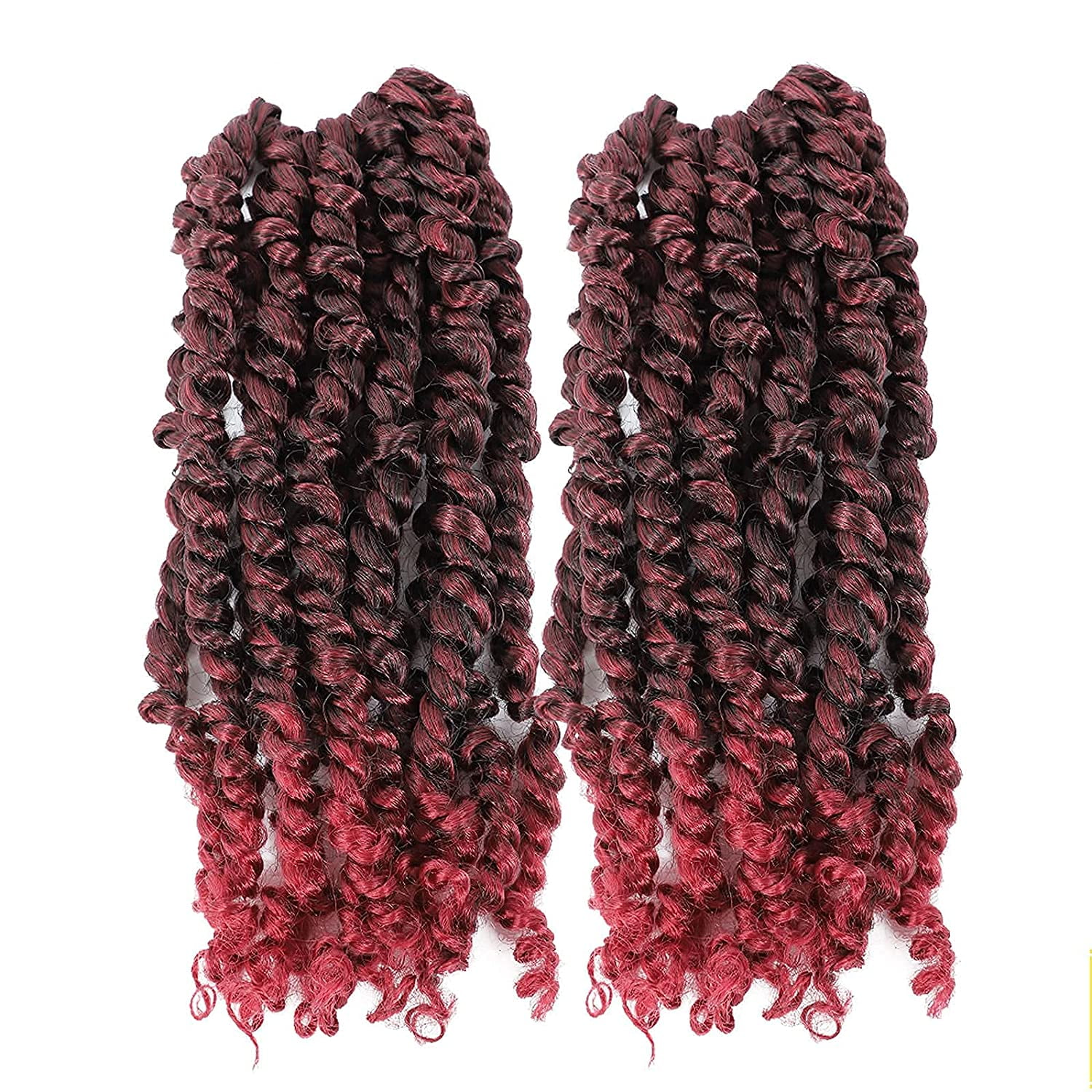 Passion Twist Crochet Hair 10 Inch, 2 Packs Pre Looped Passion Twist ...