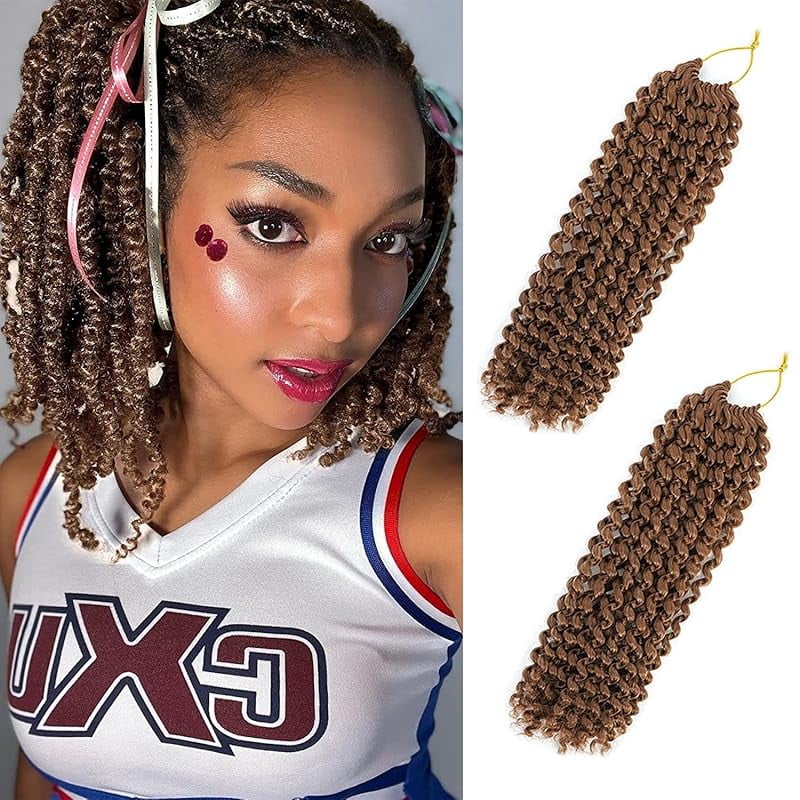 Passion Twist Hair 12 Inch Water Wave Crochet Hair for Black Women ...