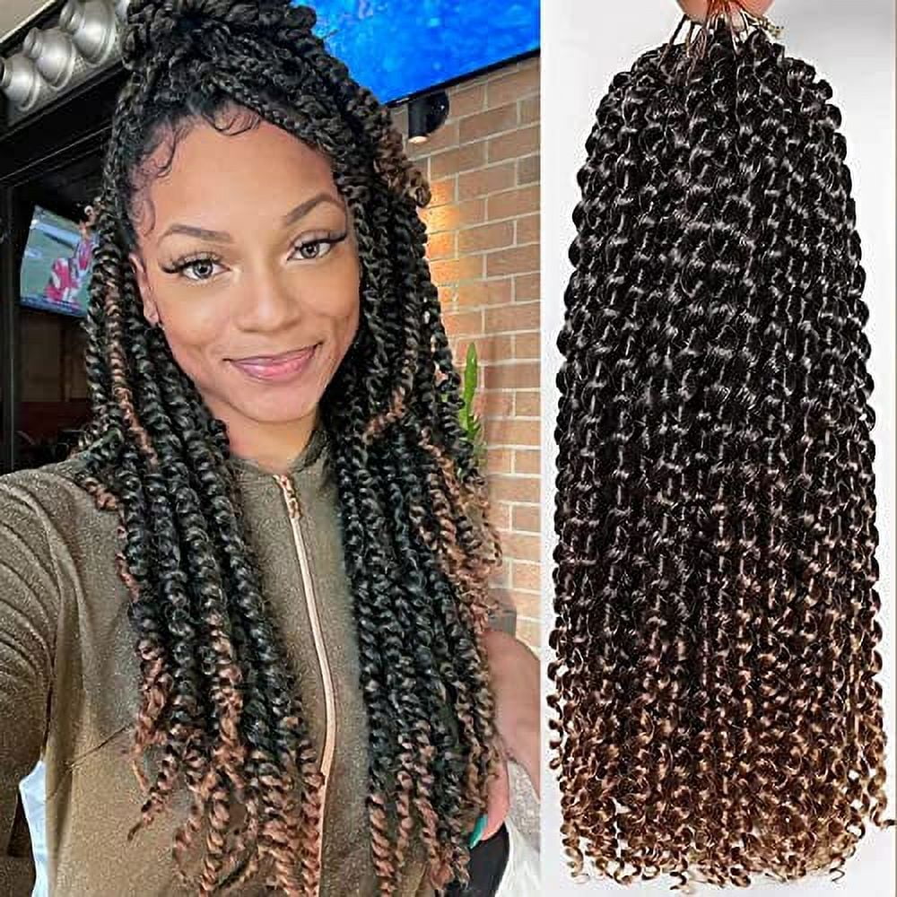 Passion Twist Hair 14 Inch 8 Packs Water Wave Crochet Hair For Black ...