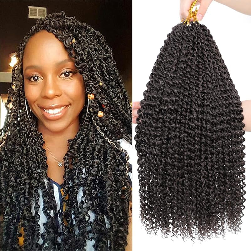 Passion Twist Hair Water Wave Crochet Hair for Black Women, Long ...