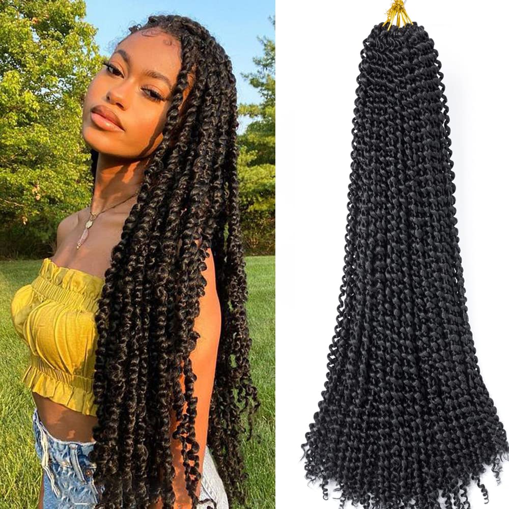Passion Twist hair 36 Inch, 8pcs Water Wave Passion Twist Crochet Hair ...