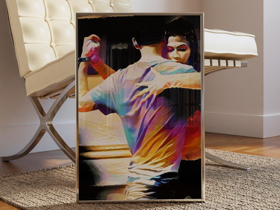 Passionate Tango Poster - Dancing Couple Artwork - Wall Art, Modern ...