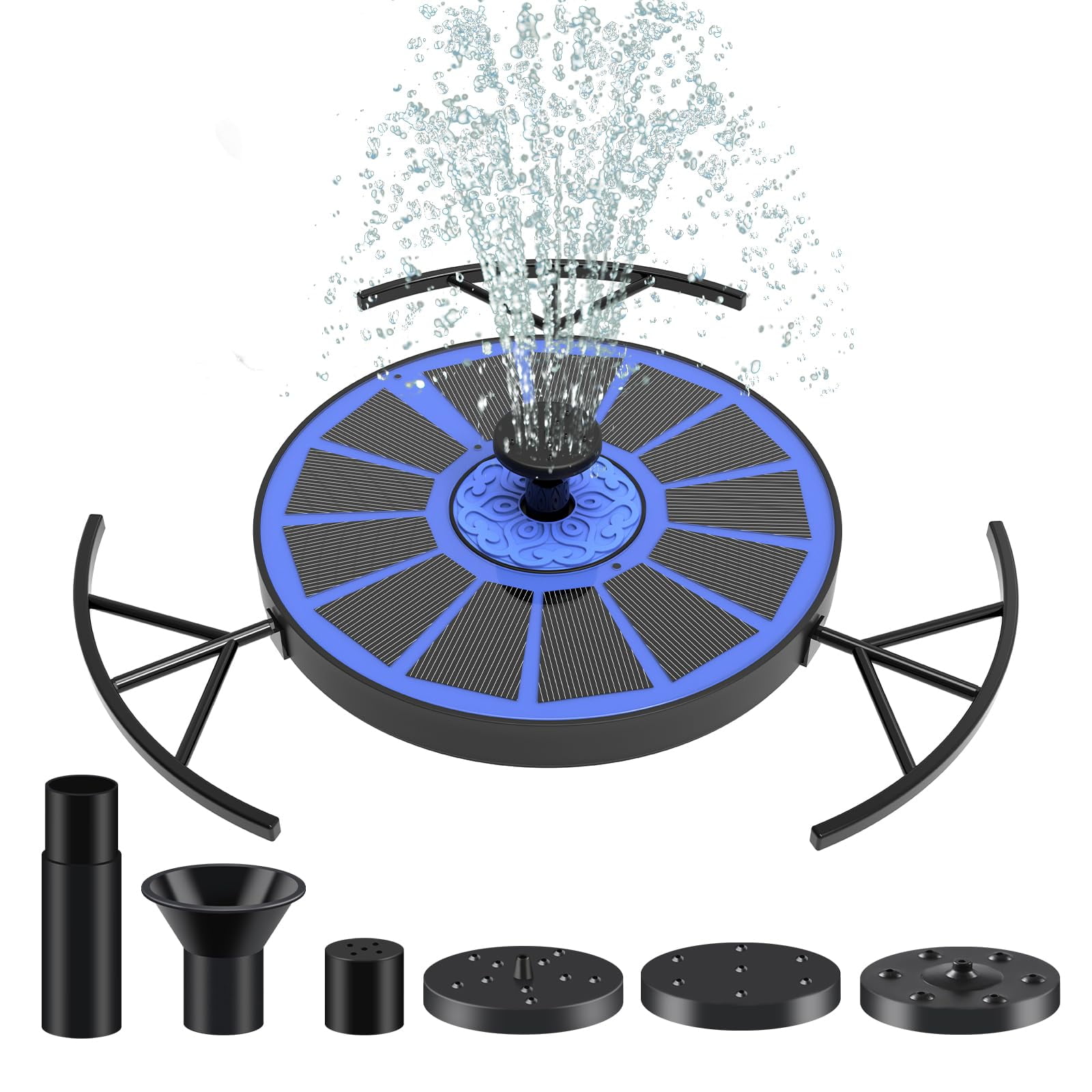 Passionbility Solar Fountain - Solar Water Fountain, Solar Bird Bath ...