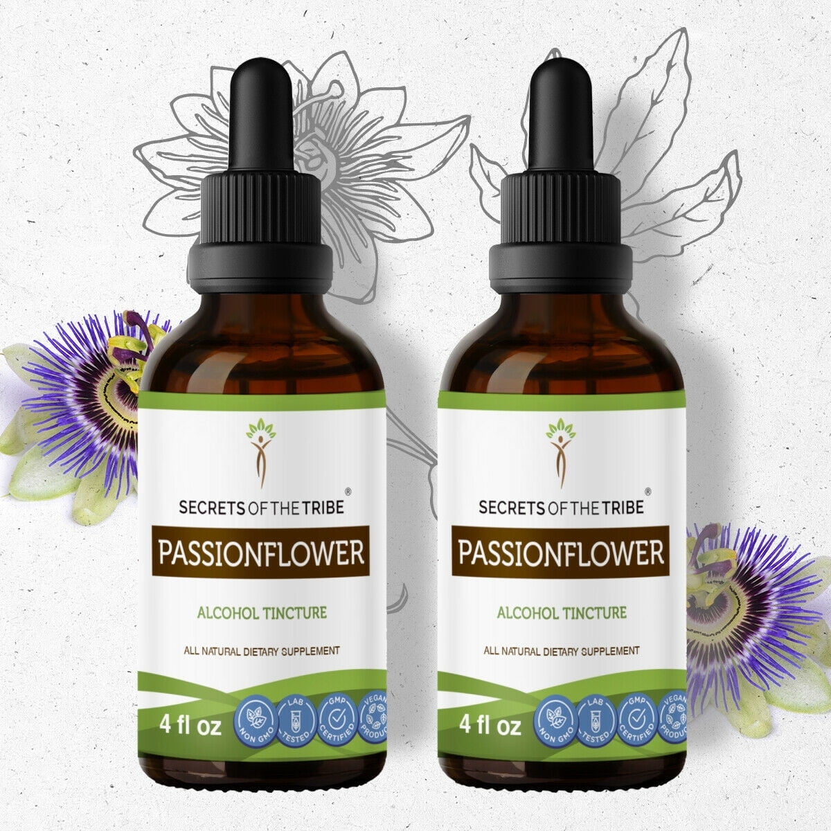 Passionflower Tincture Alcohol Extract, Passionflower Passiflora ...