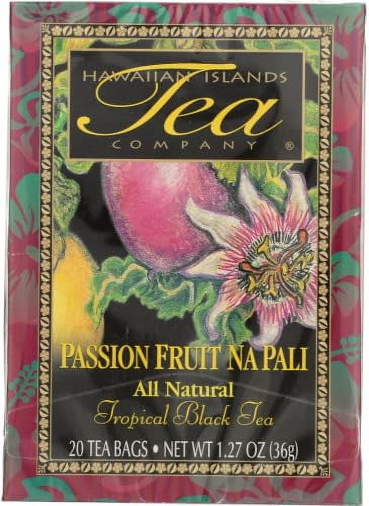 Passionfruit Na Pali Black Tea, All Natural - 20 Teabags (1 Box ...