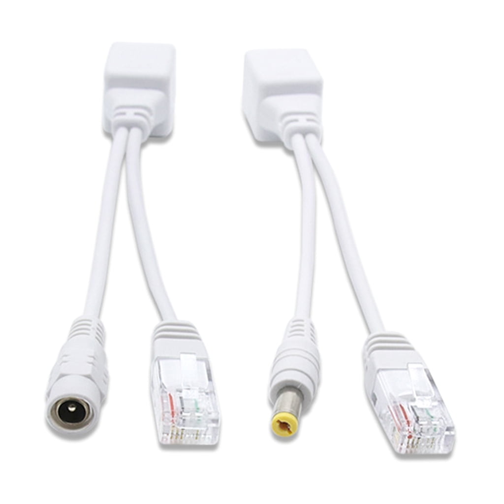 Passive PoE Adapter Cable Short Cord RJ45 Injector And Splitter Set for ...