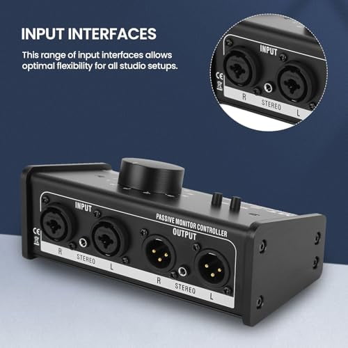 Passive Stereo Volume Controller, Mute Control Large Volume Knob ...