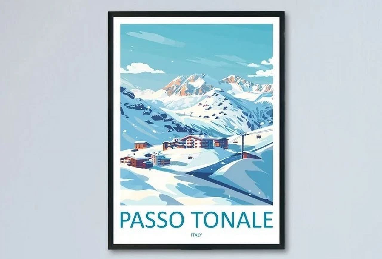 Passo Tonale Wall Hanging Home Decor NO FRAMED POSTER, Home Decor ...
