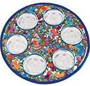 Passover Seder Plate Set PASSOVER SEDER PLATE LASER CUT HAND PAINTING ...