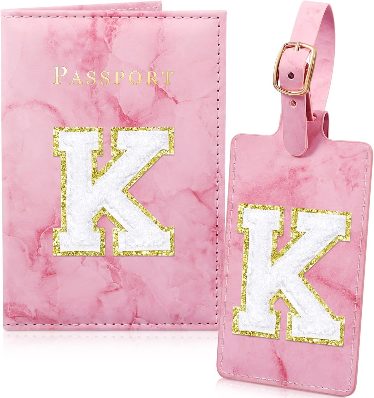 Passport Cover Cute Passport Book Holder for Travel Luggage Tag Set ...