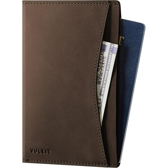 Passport Cover Ultra Slim Design Leather Passport Sleeve RFID Blocking ...