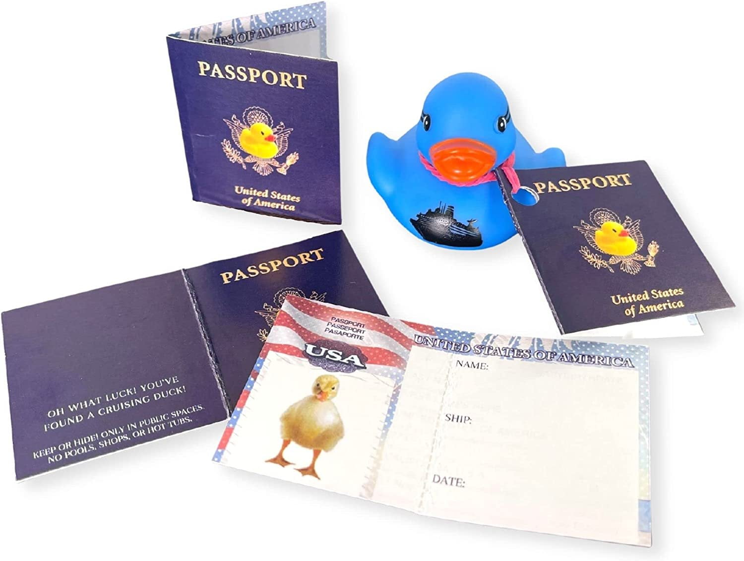 Passport Cruising Ducks Tag, 50 pk Mini 2 x 1.75, DIY Cruise Line Game ...