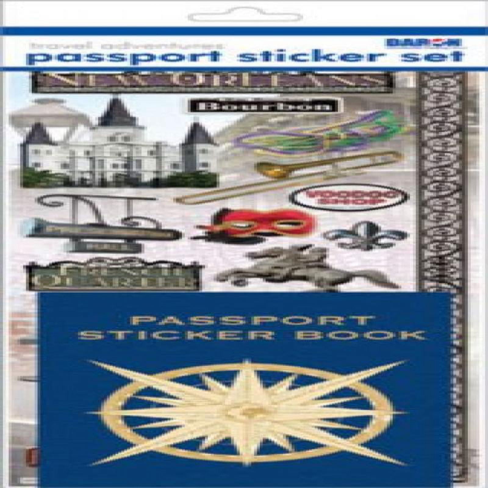 Passport Sticker Sets PP59227 Passport or Scrapbooking Sticker Set-New ...