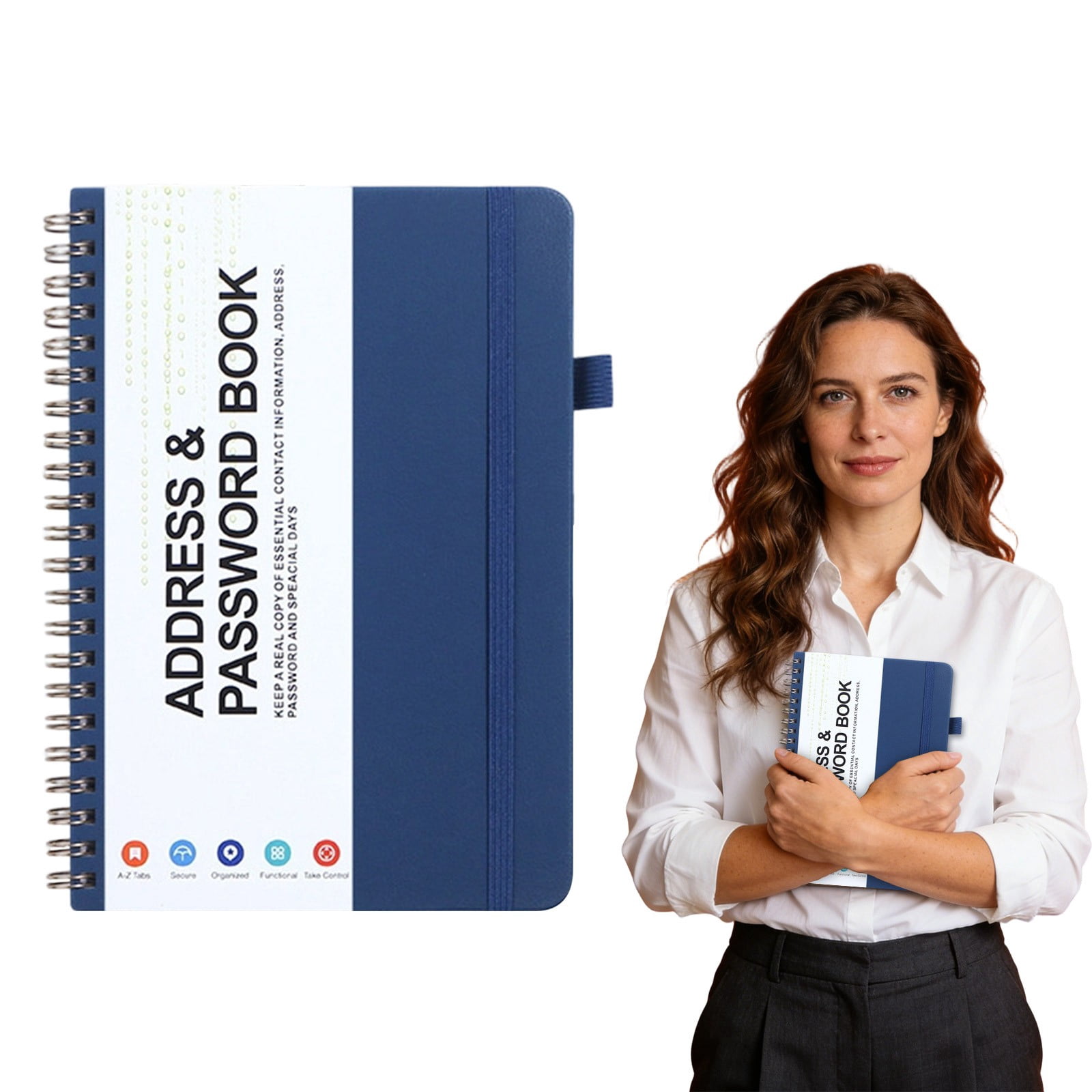 Password Address Book Password Address Book With Coil Binding ...