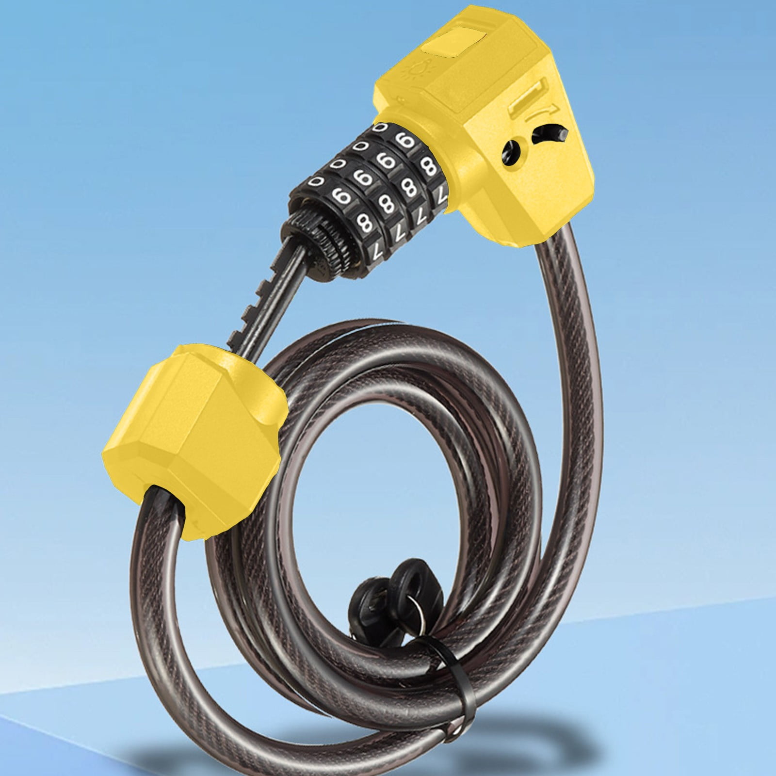 Password Bike Lock 4ft Steel Cable Anti-Theft Combo Lock | Multipurpose ...