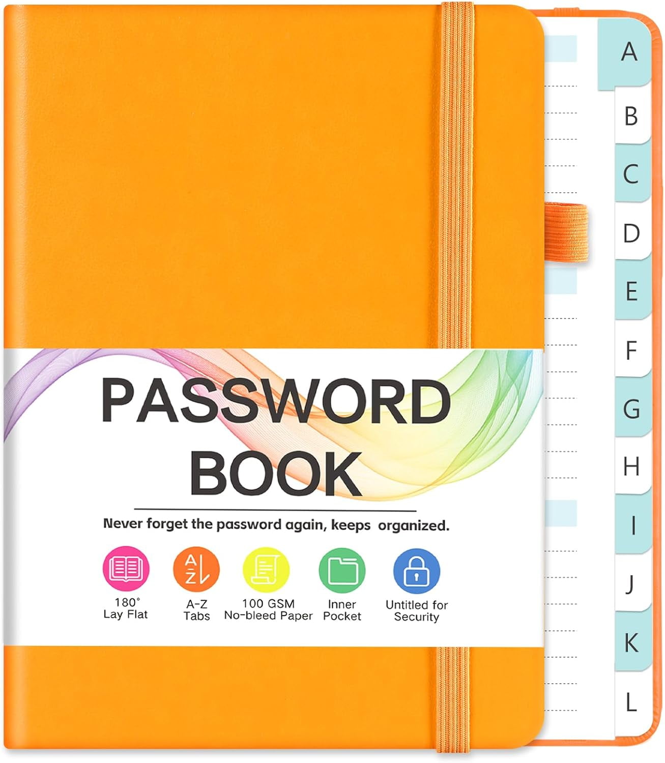 Password Book with Alphabetical Tabs, Small Password Keeper Book with ...