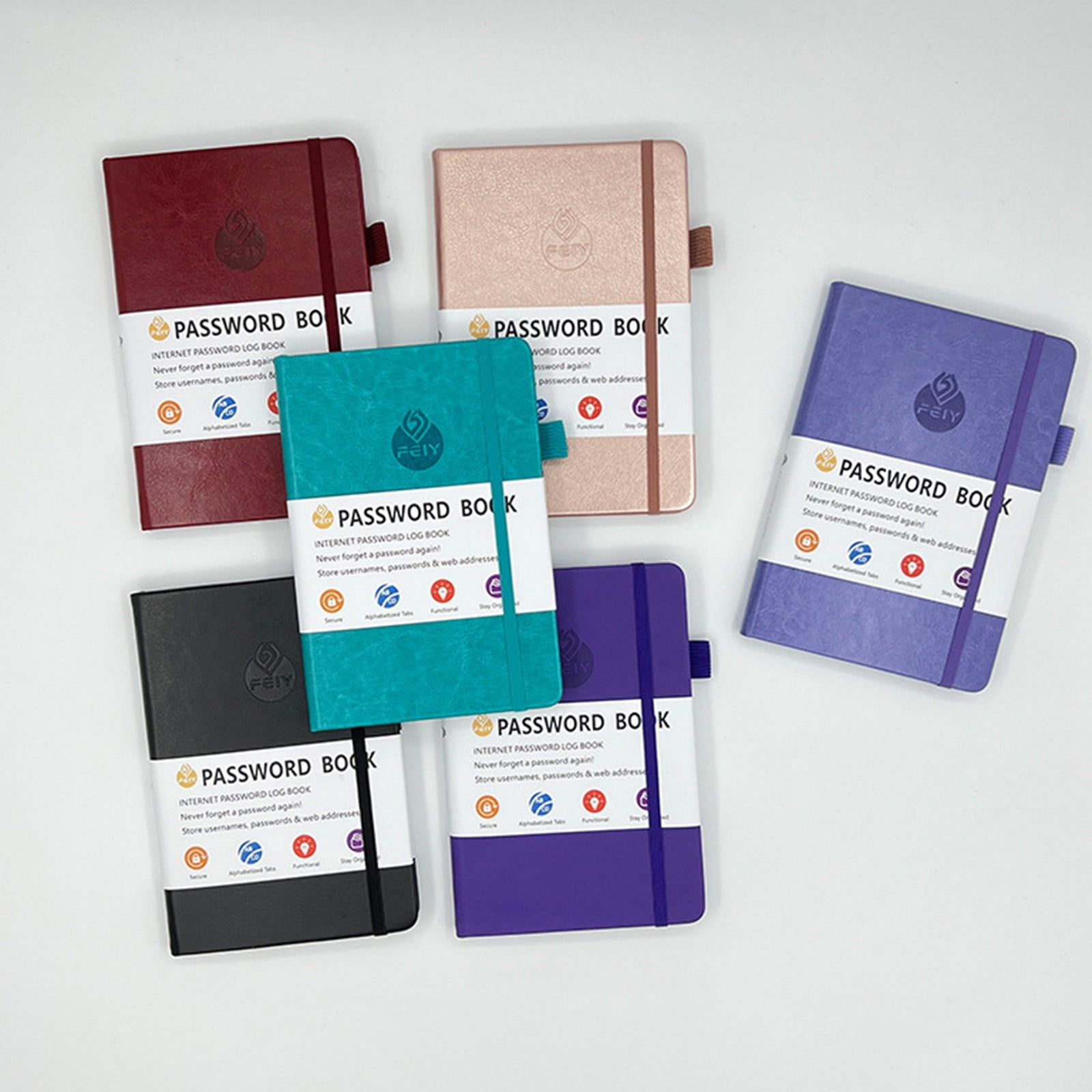 100Fens Password Book,English Address Book,Telephone Book,-border ...