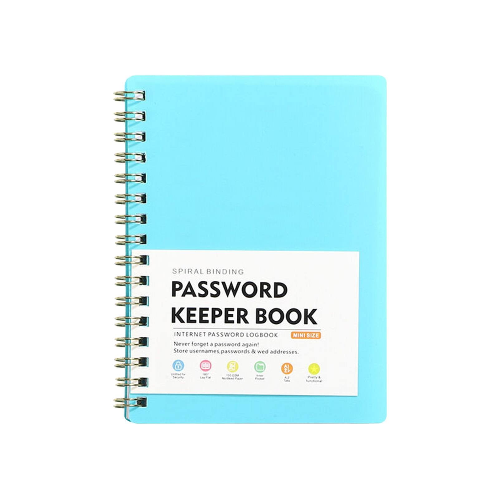 Password Book Password Book with Personal Alphabet Label, Cxui Lockable ...