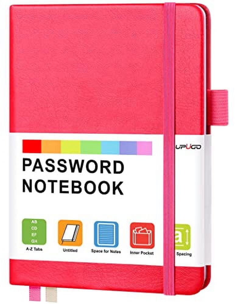 Password Book with Alphabetical Tabs, UpUGo Internet Address and ...