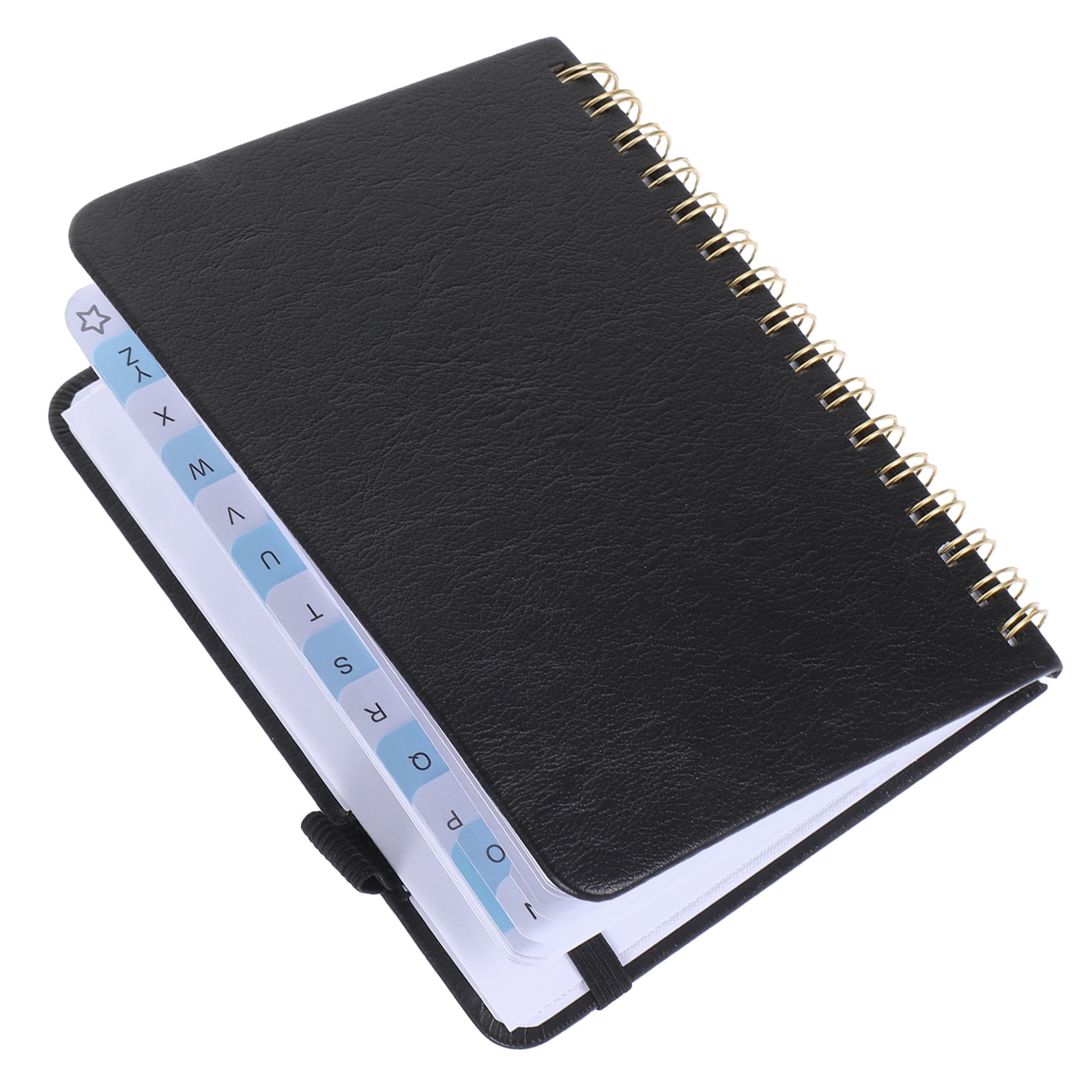 Password Book with Lock and Alphabetical Tabs Refillable Spiral ...