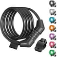 Password Cable Lock for Bikes and Scooters,Bike Locks Heavy Duty Anti ...