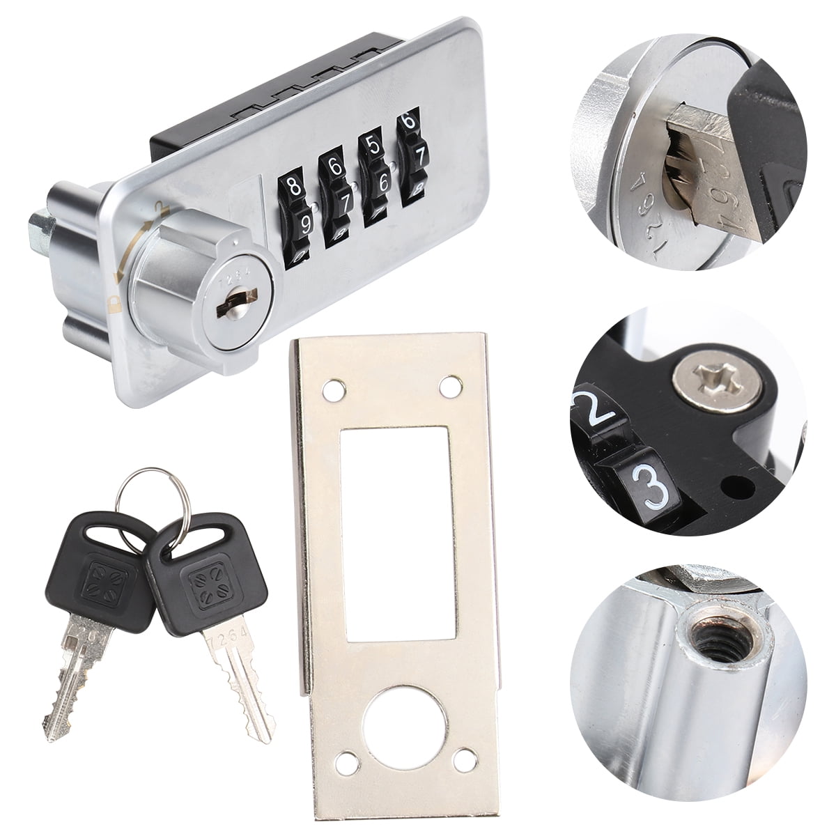 Password Cupboard Lock Desk Lock School Locker Lock Cabinet Lock ...