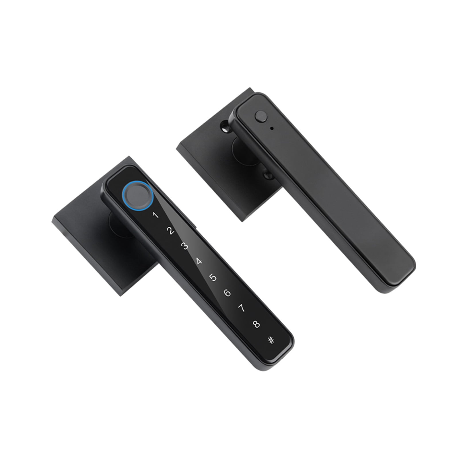 Password Handle Lock Control Digital Electronic Door Type-C Emergency ...