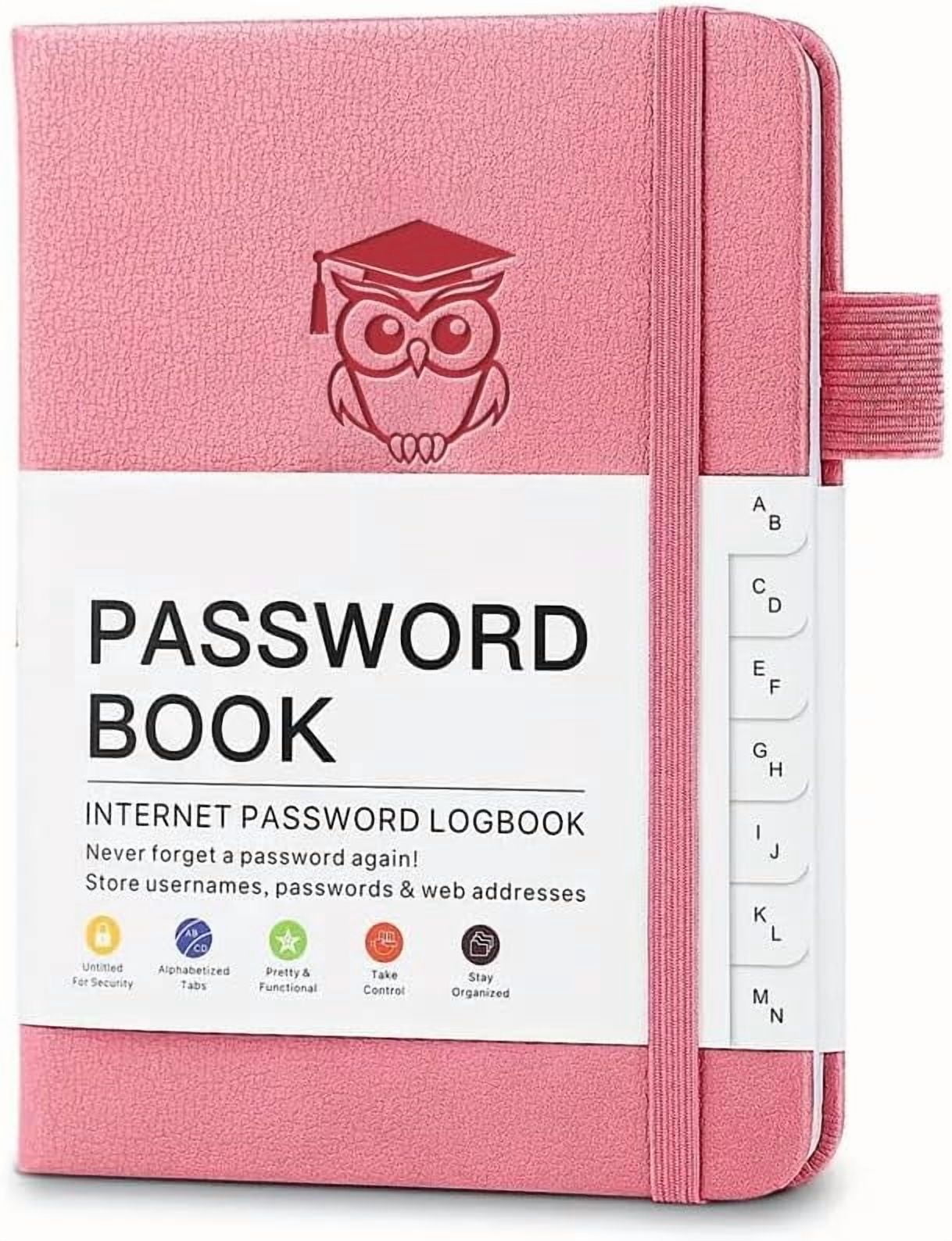 Password Keeper Book with Alphabetical Tabs，Small Password Books for ...