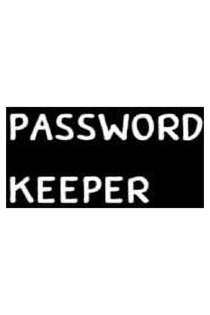 Password Keeper Large 6 X 9 Inches 100 Pages Black Cover Keep