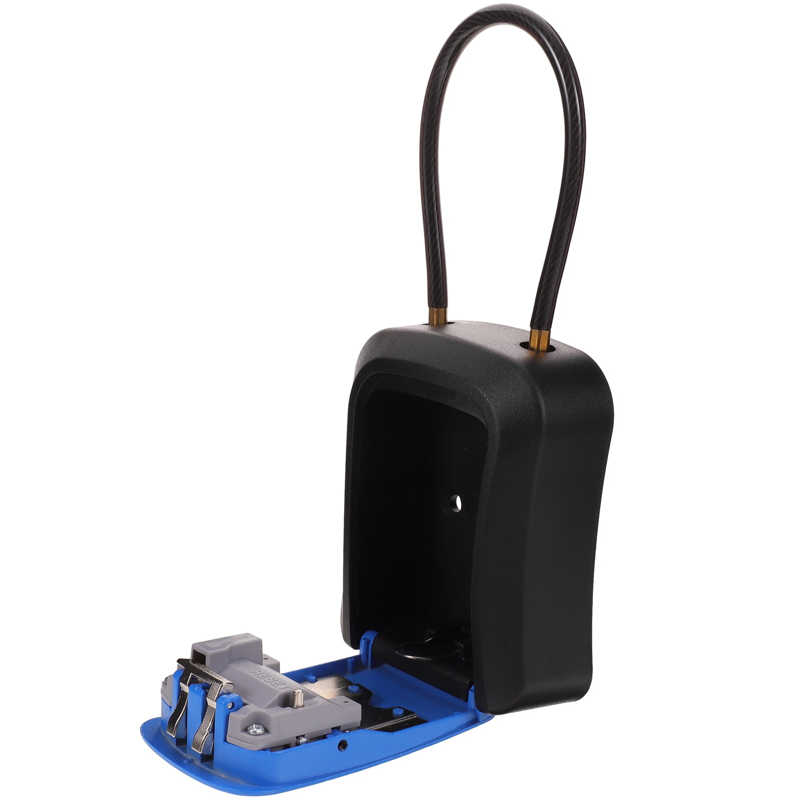 Password Key Box Wall Mounted Safe Outdoor Gate Lock Small Blue ...